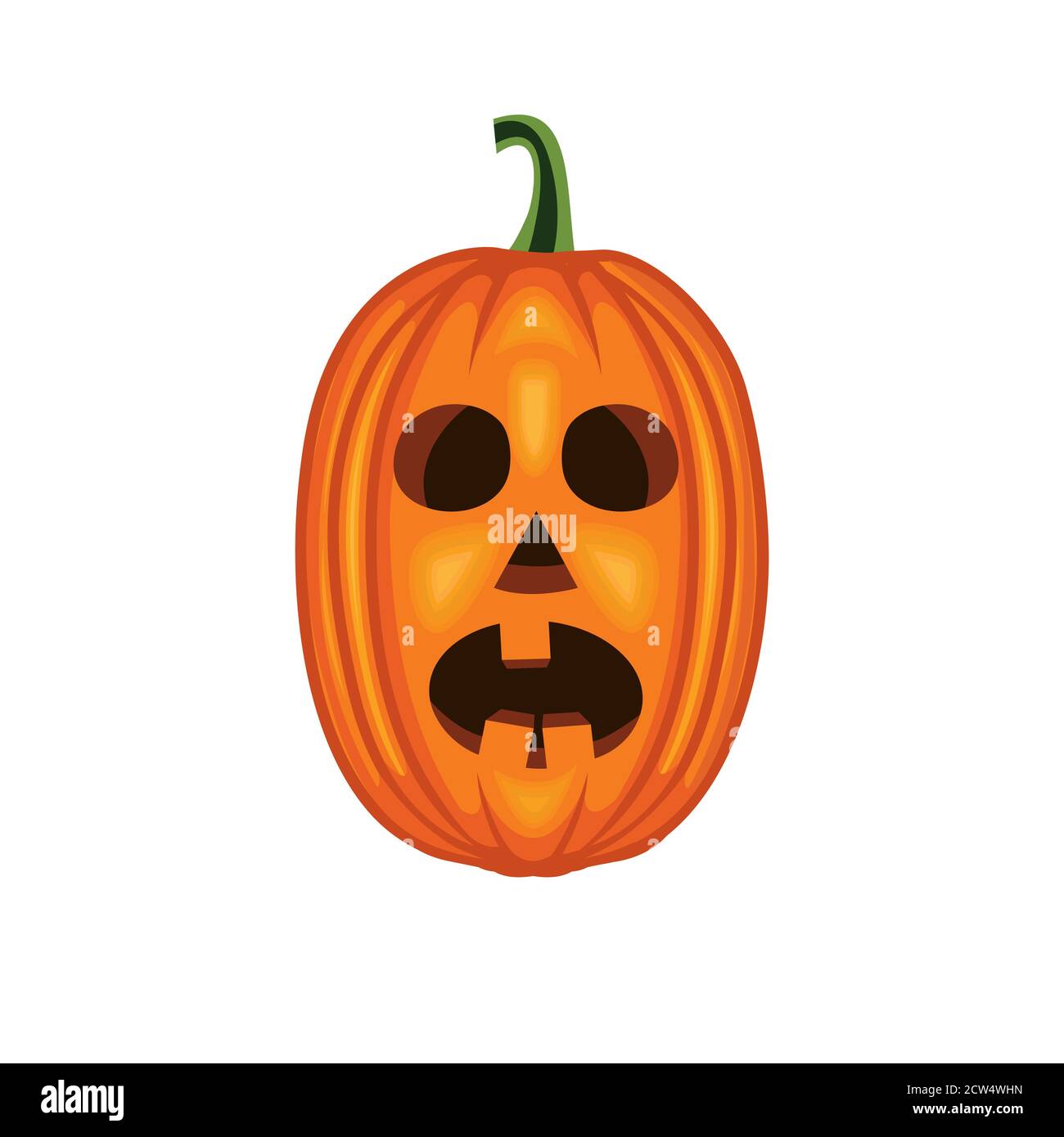 Screaming halloween jack lantern Stock Vector Images - Alamy