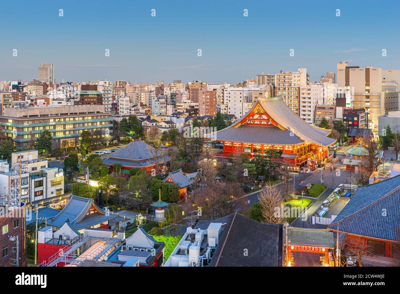 Tokyo senso ji temple and skytree tower hi-res stock photography and ...