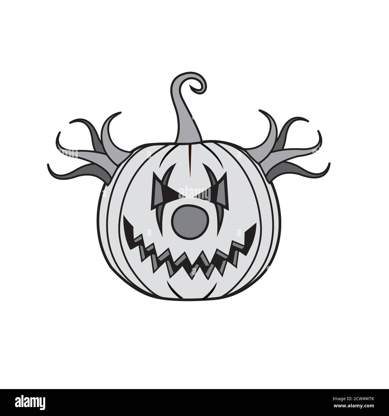 Cartoon style vector Halloween pumpkin Stock Vector Image & Art - Alamy