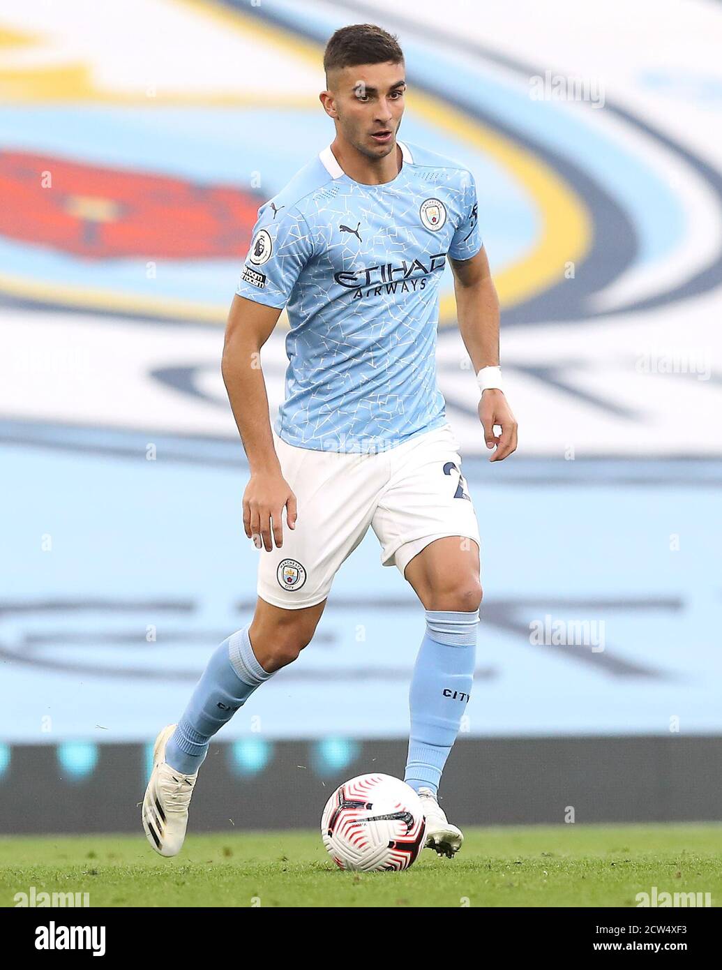 Manchester City's Ferran Torres in action during the Premier League ...
