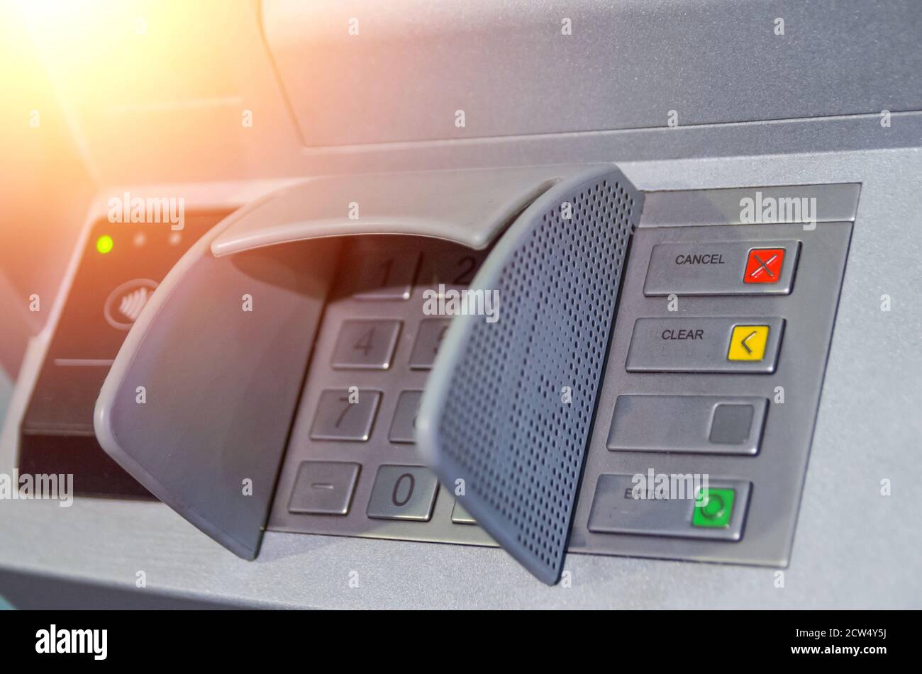 Close up hand inserting blue hi-res stock photography and images - Alamy