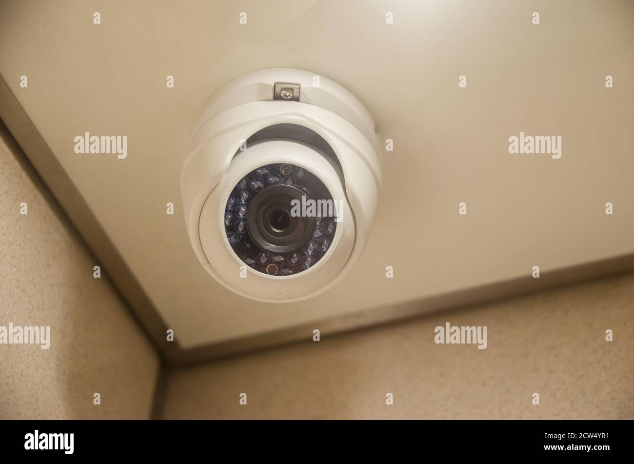 CCTV in a corner of the room Stock Photo - Alamy