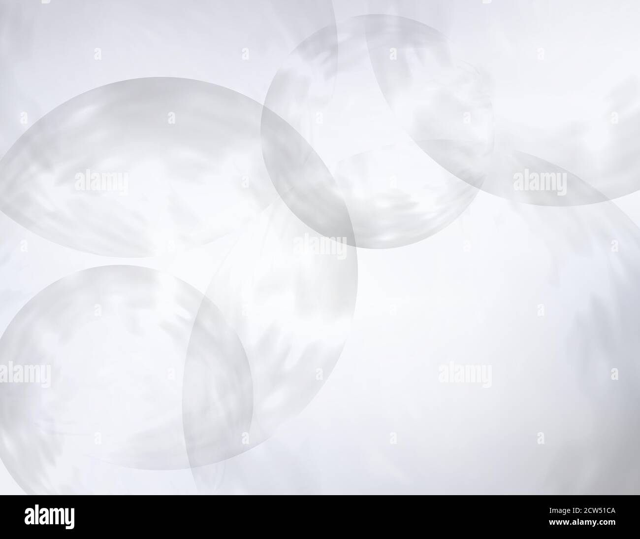 Transparent spheres. Abstract subtle background with light grey circles ...