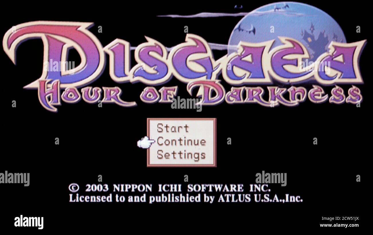 Disgaea Hour of Darkness - Sony Playstation 2 PS2 - Editorial use only ...