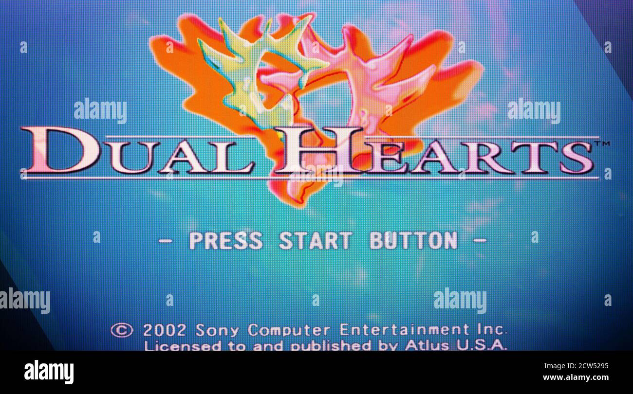 Dual Hearts - Sony Playstation 2 PS2 - Editorial use only Stock Photo ...