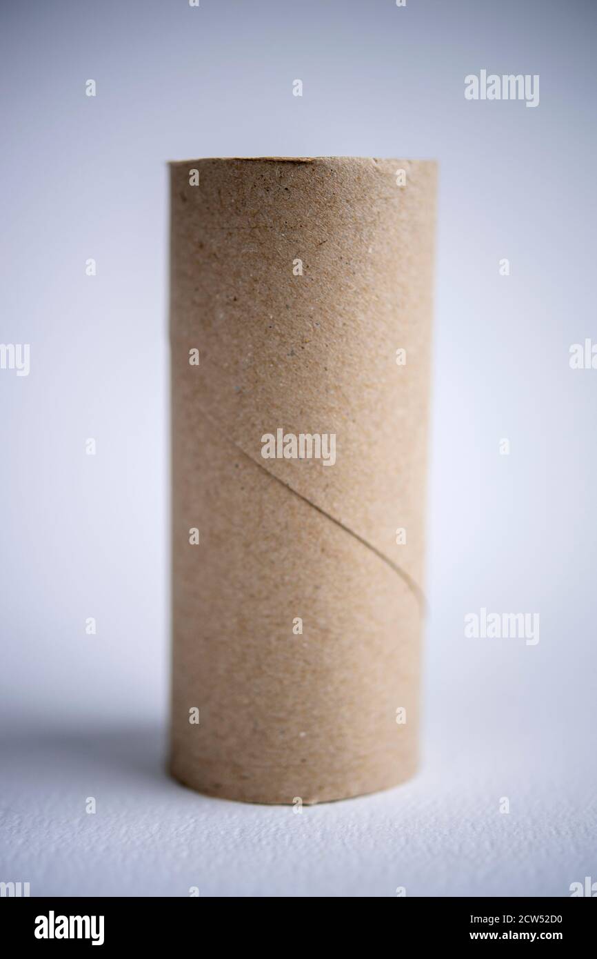 Empty toilet roll Stock Photo - Alamy