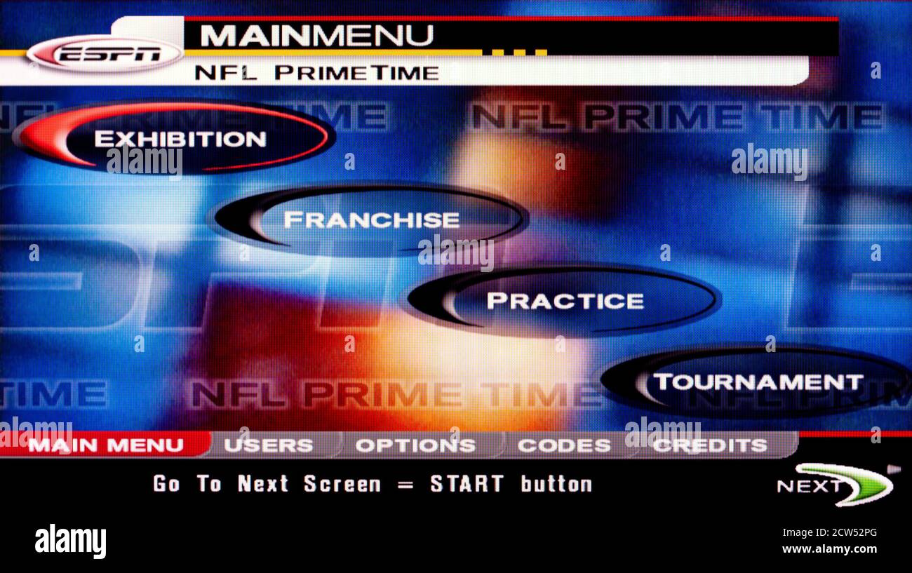 ESPN NFL Prime Time - Sony Playstation 2 PS2 - Editorial use only Stock ...