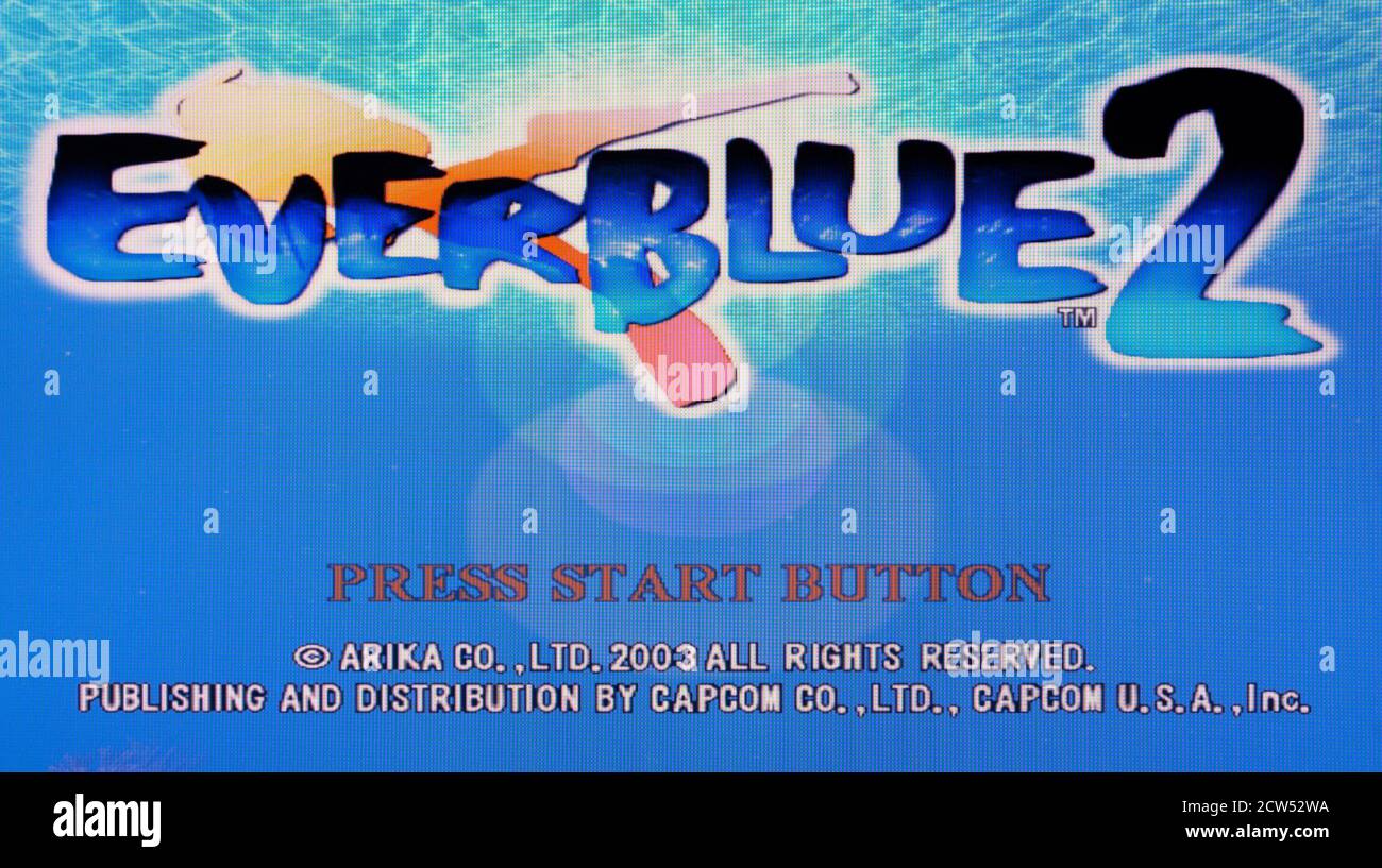 Everblue 2 - Sony Playstation 2 PS2 - Editorial use only Stock Photo ...