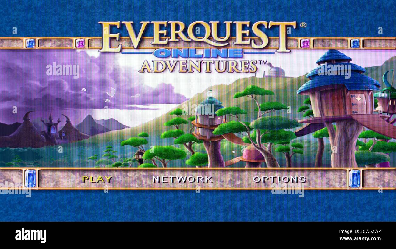 Everquest Online Adventures - Sony Playstation 2 PS2 - Editorial use ...