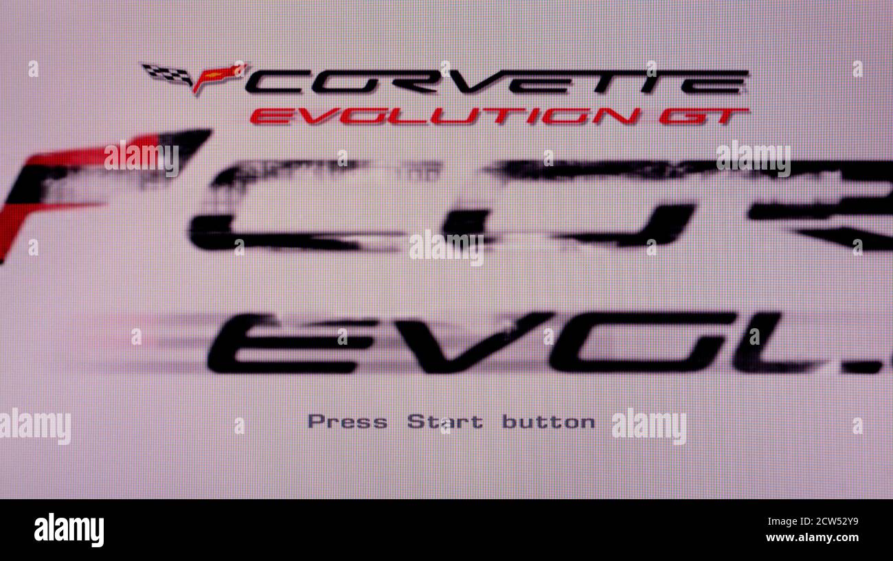 Corvette Evolution - Sony Playstation 2 PS2 - Editorial use only Stock ...