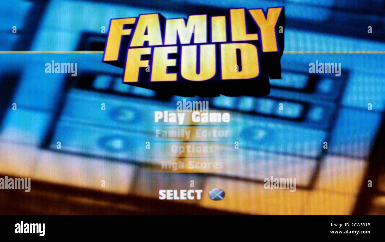 Family Feud - Sony Playstation 2 PS2 - Editorial use only Stock Photo ...