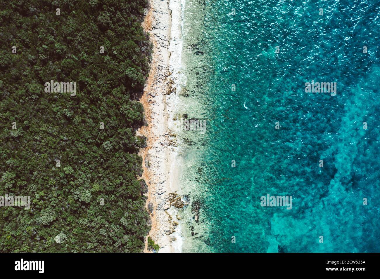 Creative minimal beach concept. Summer vacation layout with blue water ...