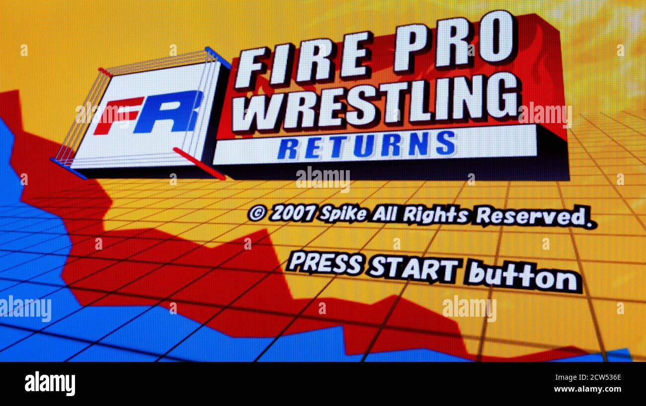 Fire Pro Wrestling Returns - Sony Playstation 2 PS2 - Editorial use only Stock Photo - Alamy