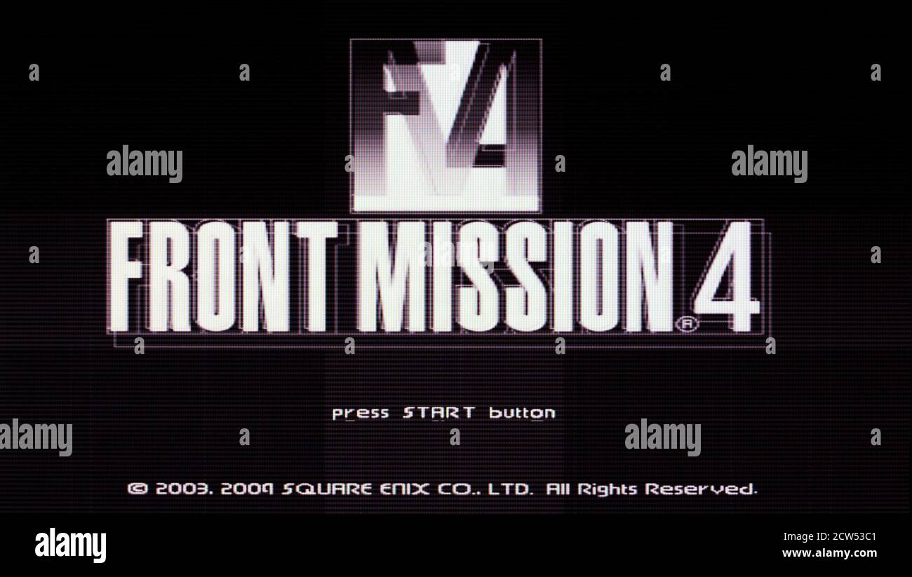 Front Mission 4 - Sony Playstation 2 PS2 - Editorial use only Stock ...
