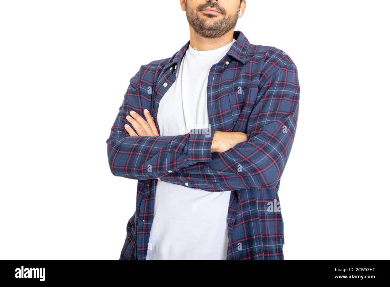 Man beard wearing plaid shirt hi-res stock photography and images - Alamy