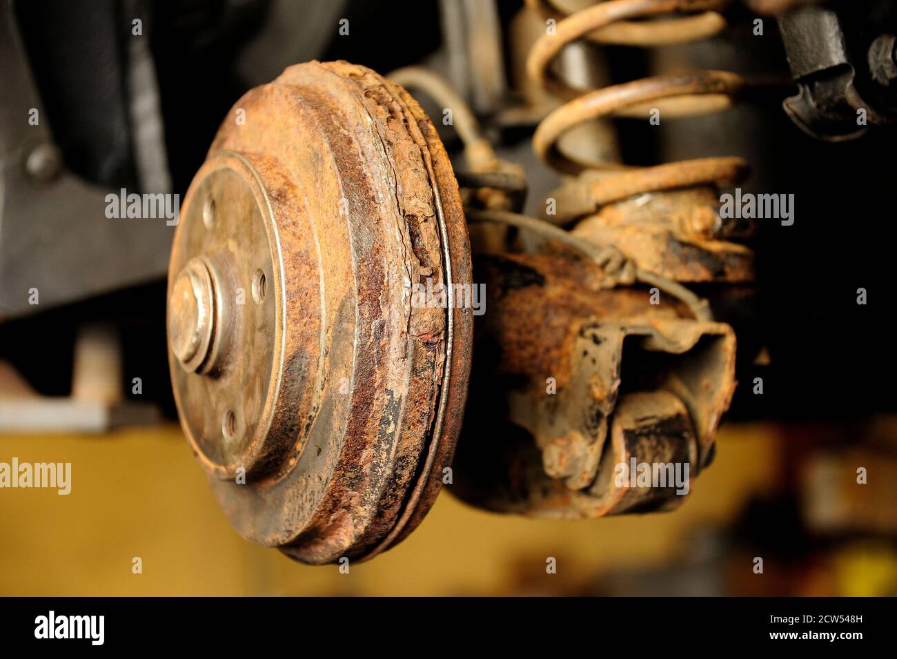 car, old brake discs, corrosion, safety, cars, used, workshop, work ...