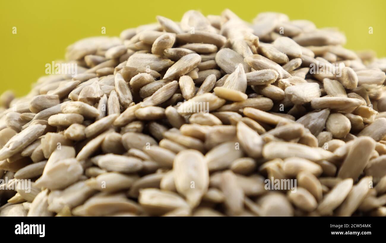 Sunflower seeds, peeled, without shell. Background of peeled not ...