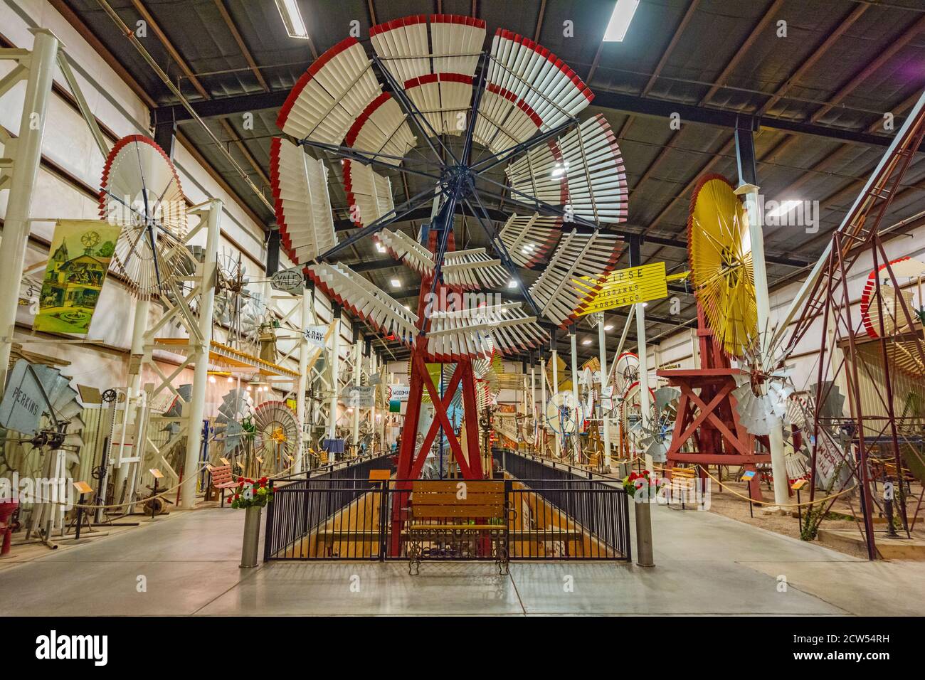 Texas, Lubbock, American Wind Power Center, windmill museum Stock Photo ...