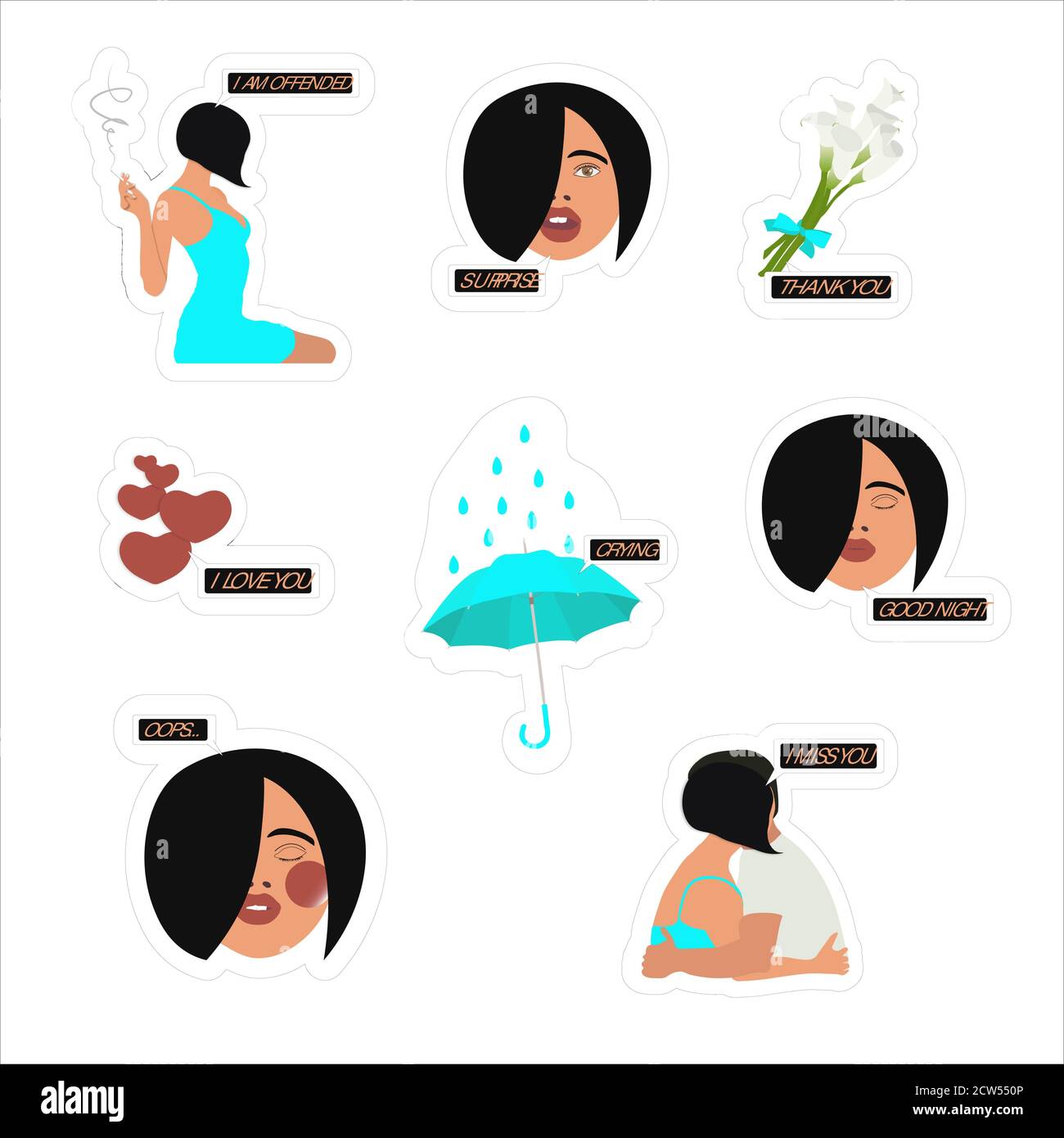 Rain lilies Stock Vector Images - Alamy