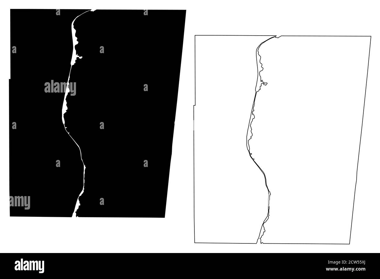 Map of fulton mississippi Stock Vector Images - Alamy