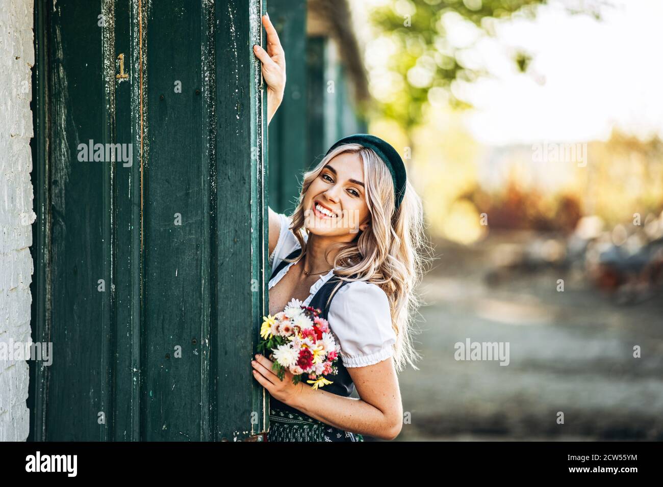 Dirndl girl hi-res stock photography and images - Alamy