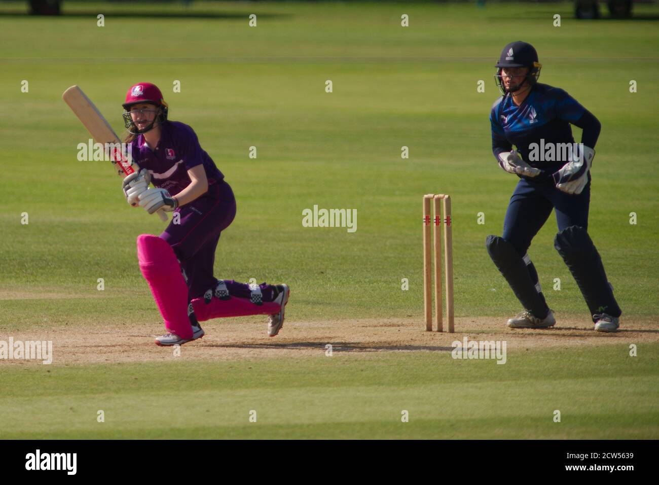 Chester le Street, England, 31 August 2020. Sarah Bryce batting for ...