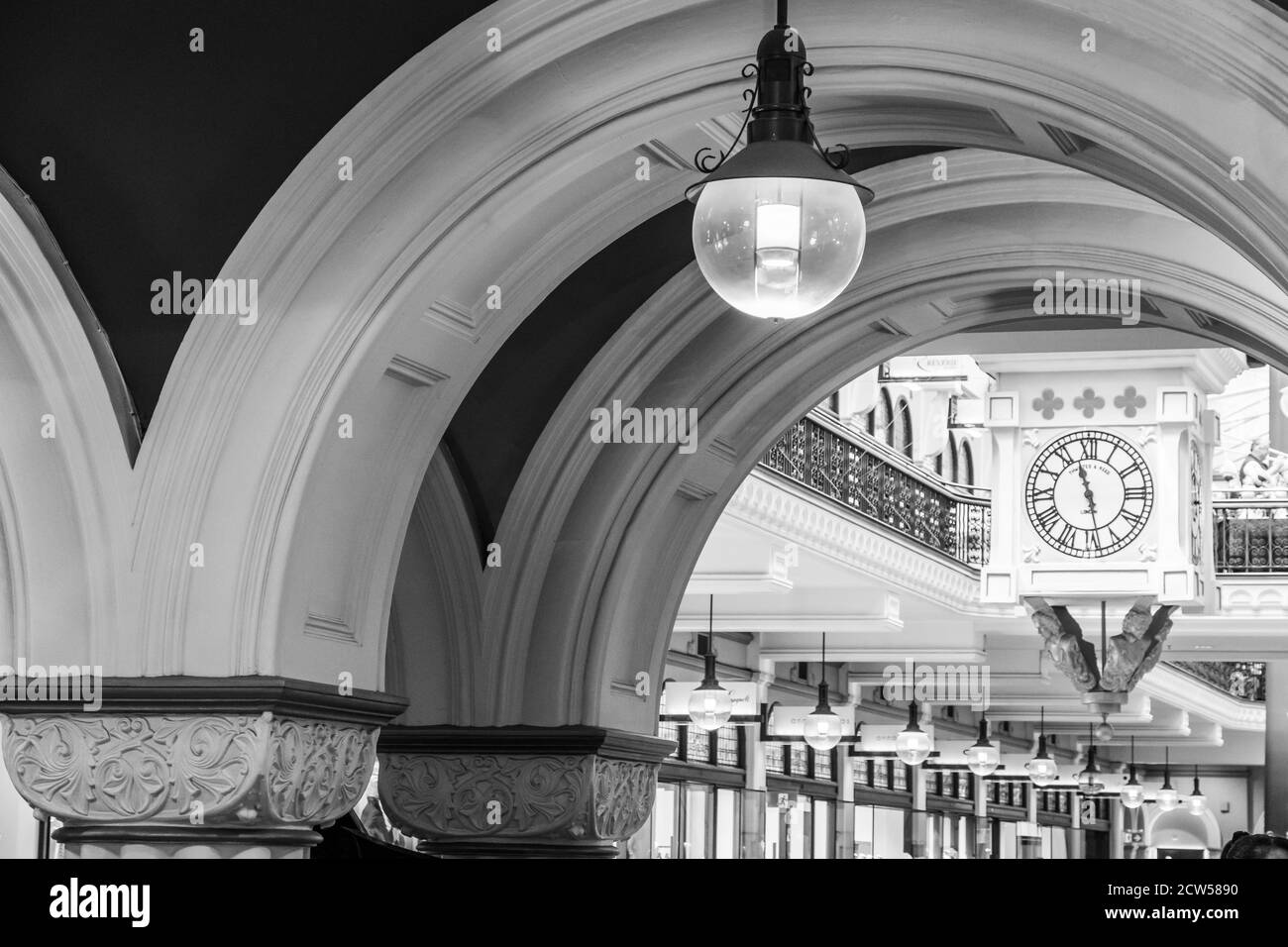 Sydney, Australia - 10 2018: Interior of Queen Victoria Building Stock ...