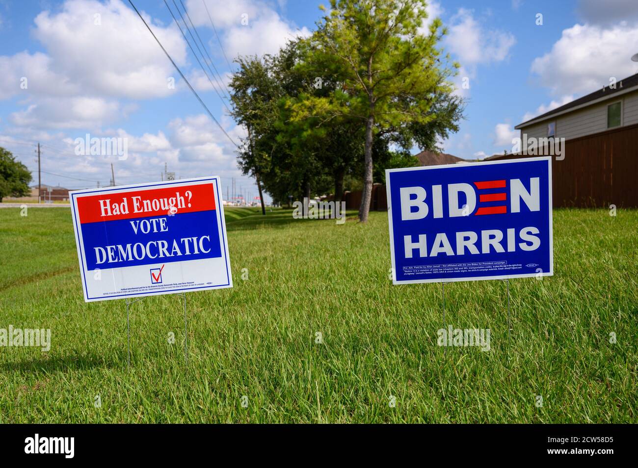 Stafford Texas - September 27, 2020: HAD ENOUGH? VOTE DEMOCRATIC ...
