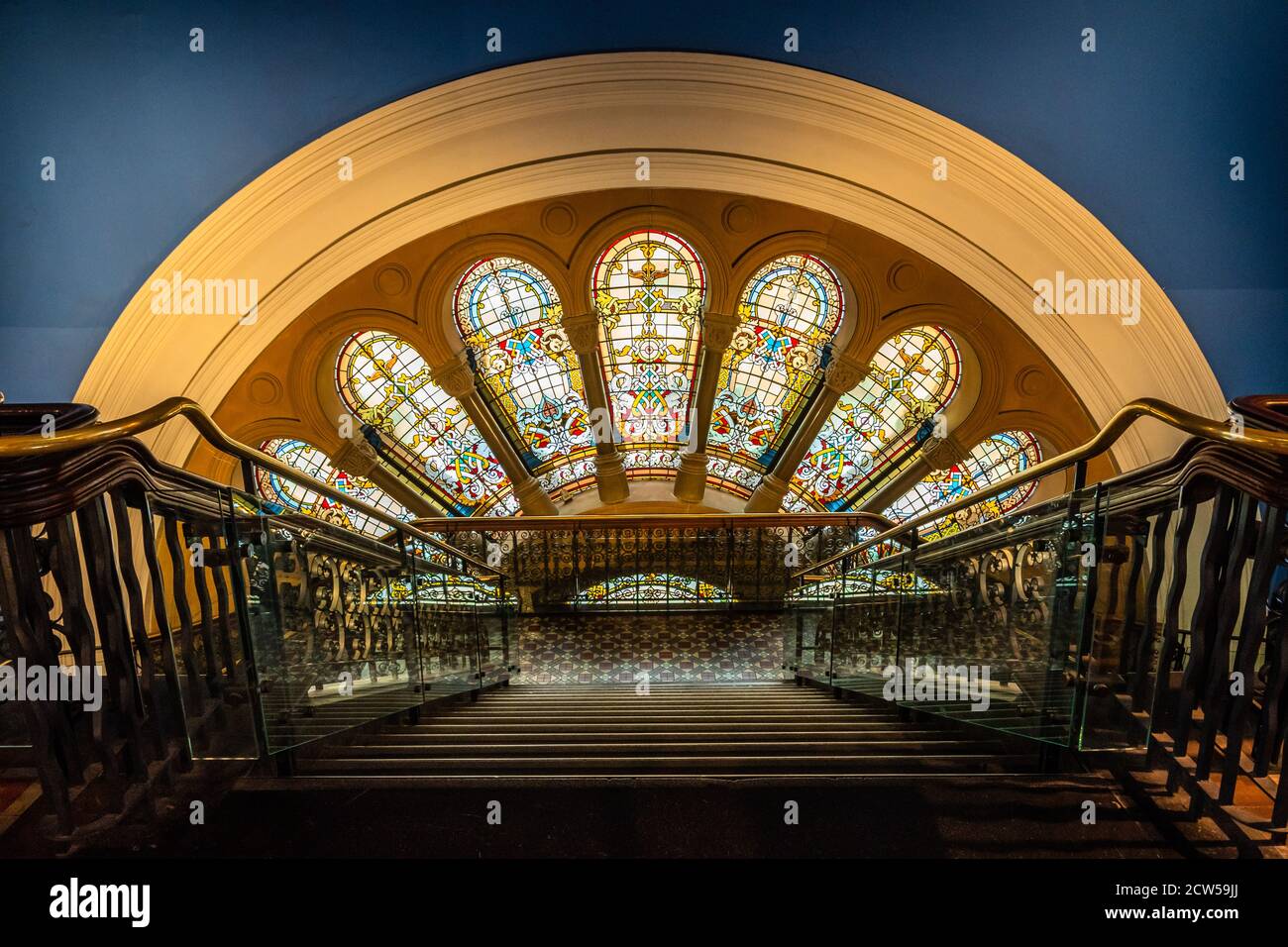 Sydney, Australia - 10 2018: Interior of Queen Victoria Building Stock ...