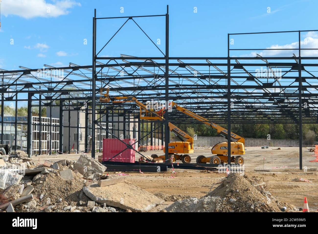 Construction excavation foundation development hi-res stock photography ...