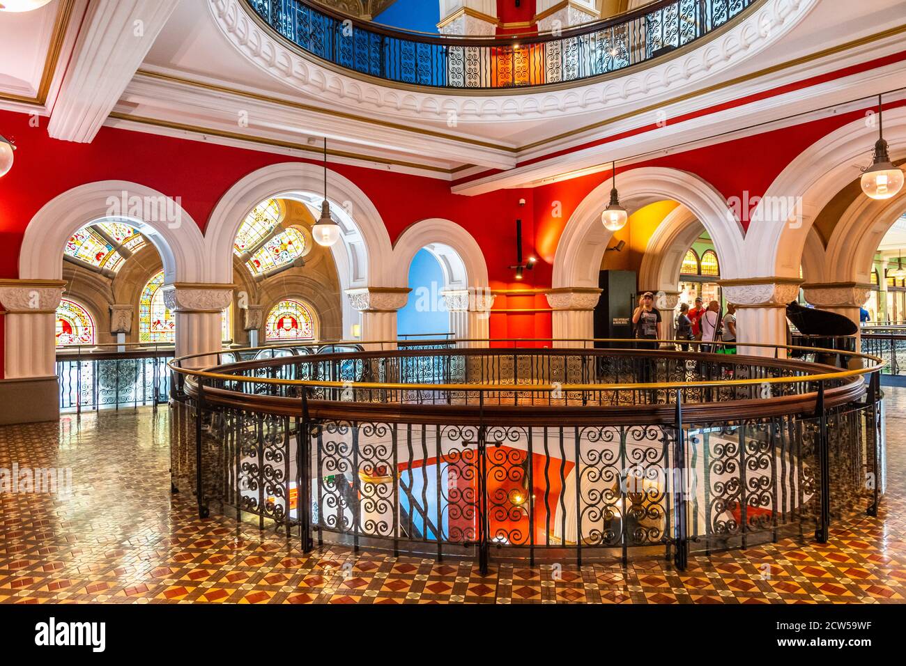 Sydney, Australia - 10 2018: Interior of Queen Victoria Building Stock ...