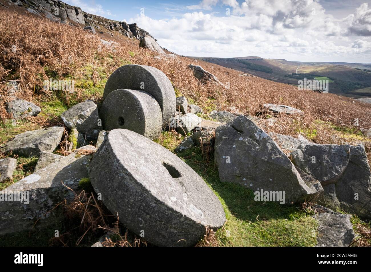 Stanage Edge in The Derbyshire Peak District, England Stock Photo - Alamy