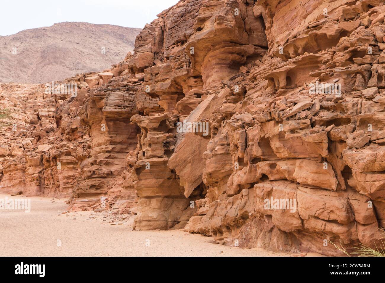 Colored canyon with red rocks. Egypt, desert, the Sinai Peninsula ...
