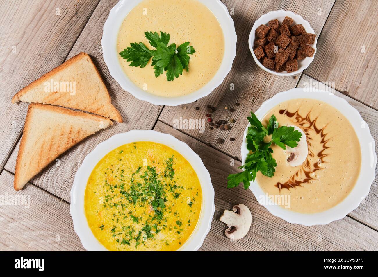 Different kinds of soup hi-res stock photography and images - Alamy