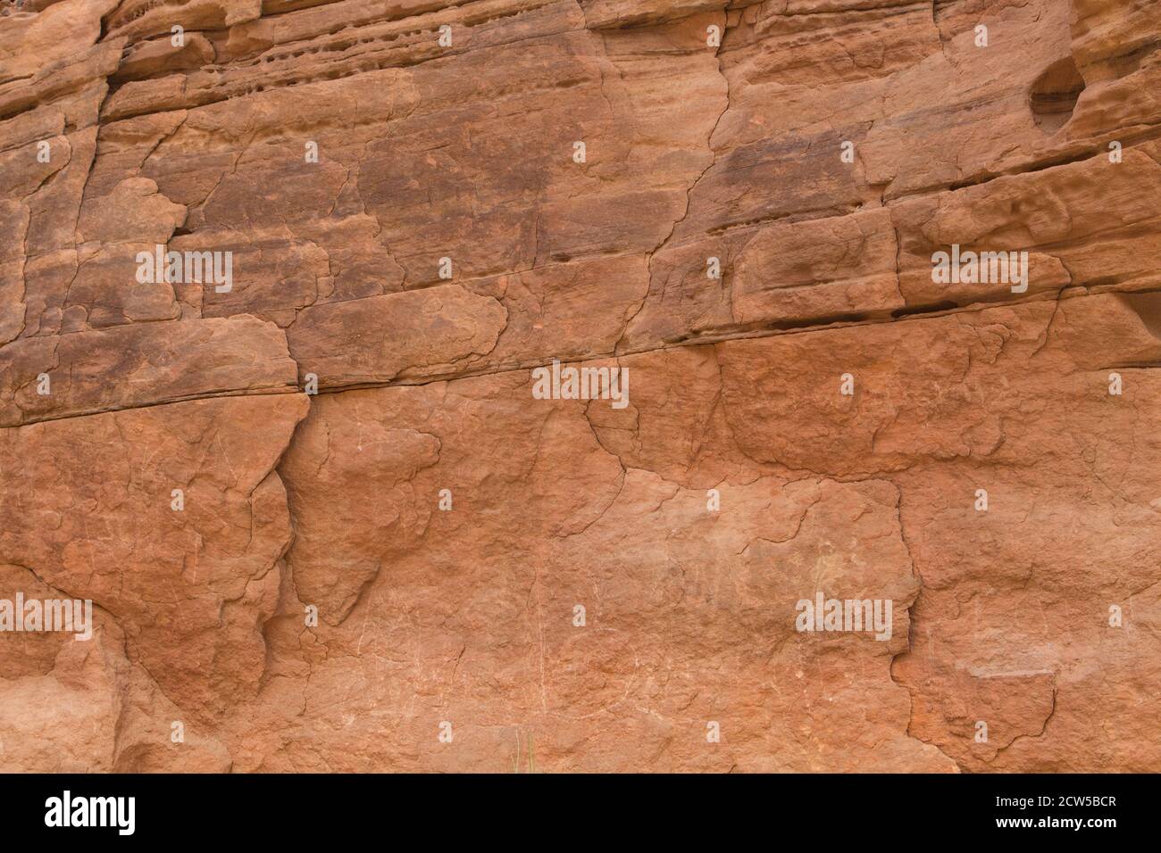 Natural texture of red rocks. Colored canyon, Egypt, desert, the Sinai ...