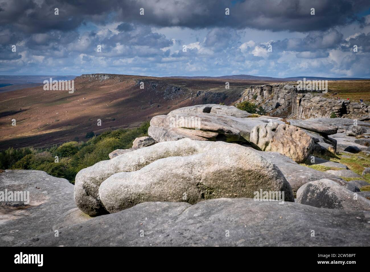Stanage Edge in The Derbyshire Peak District, England Stock Photo - Alamy