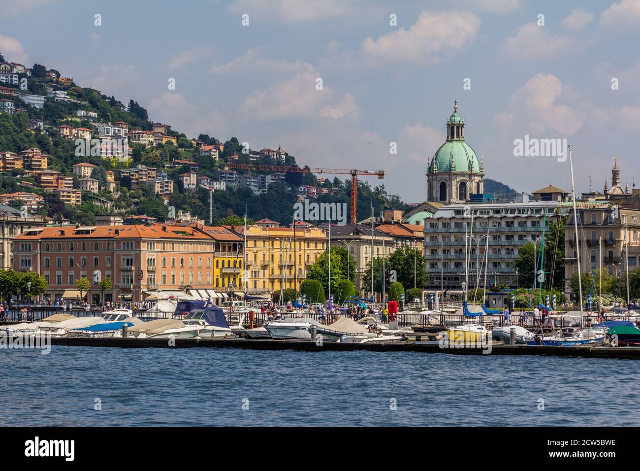 Walking in Como city Stock Photo - Alamy