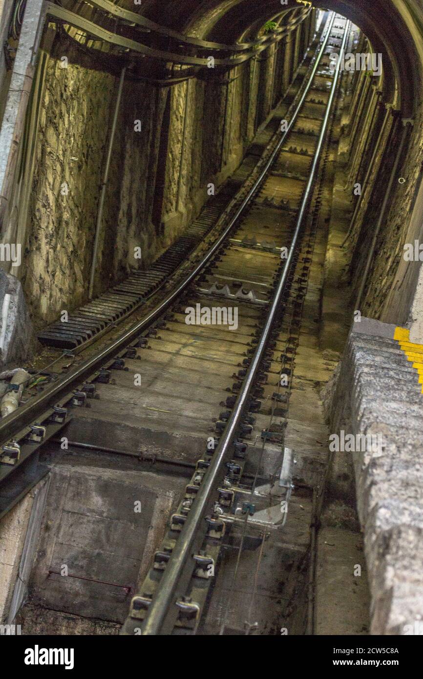 Urban train in the city of Como, Italy Stock Photo - Alamy