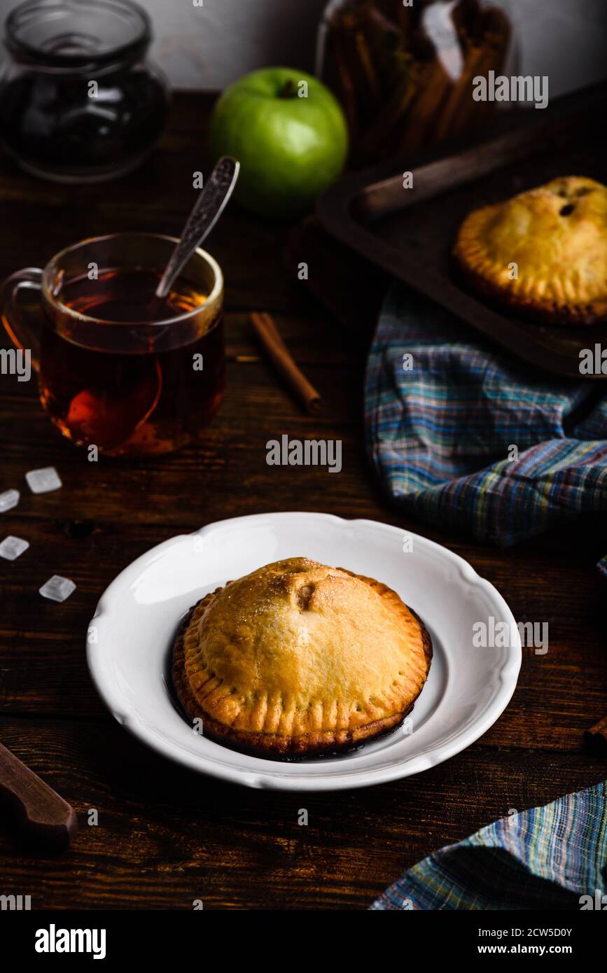 Homemade apple mini pies Stock Photo - Alamy