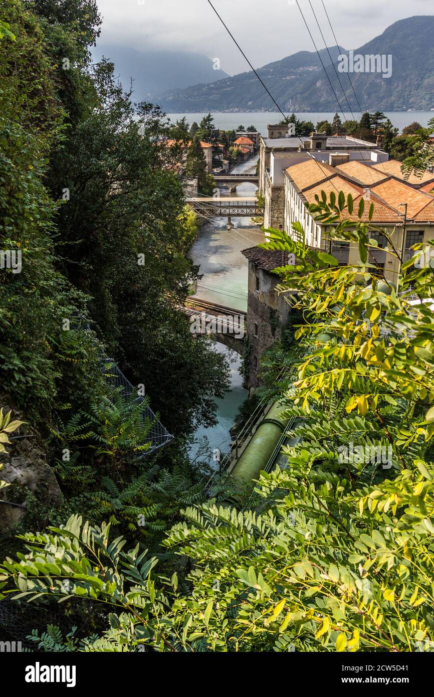 Bellano waterfall hi-res stock photography and images - Alamy
