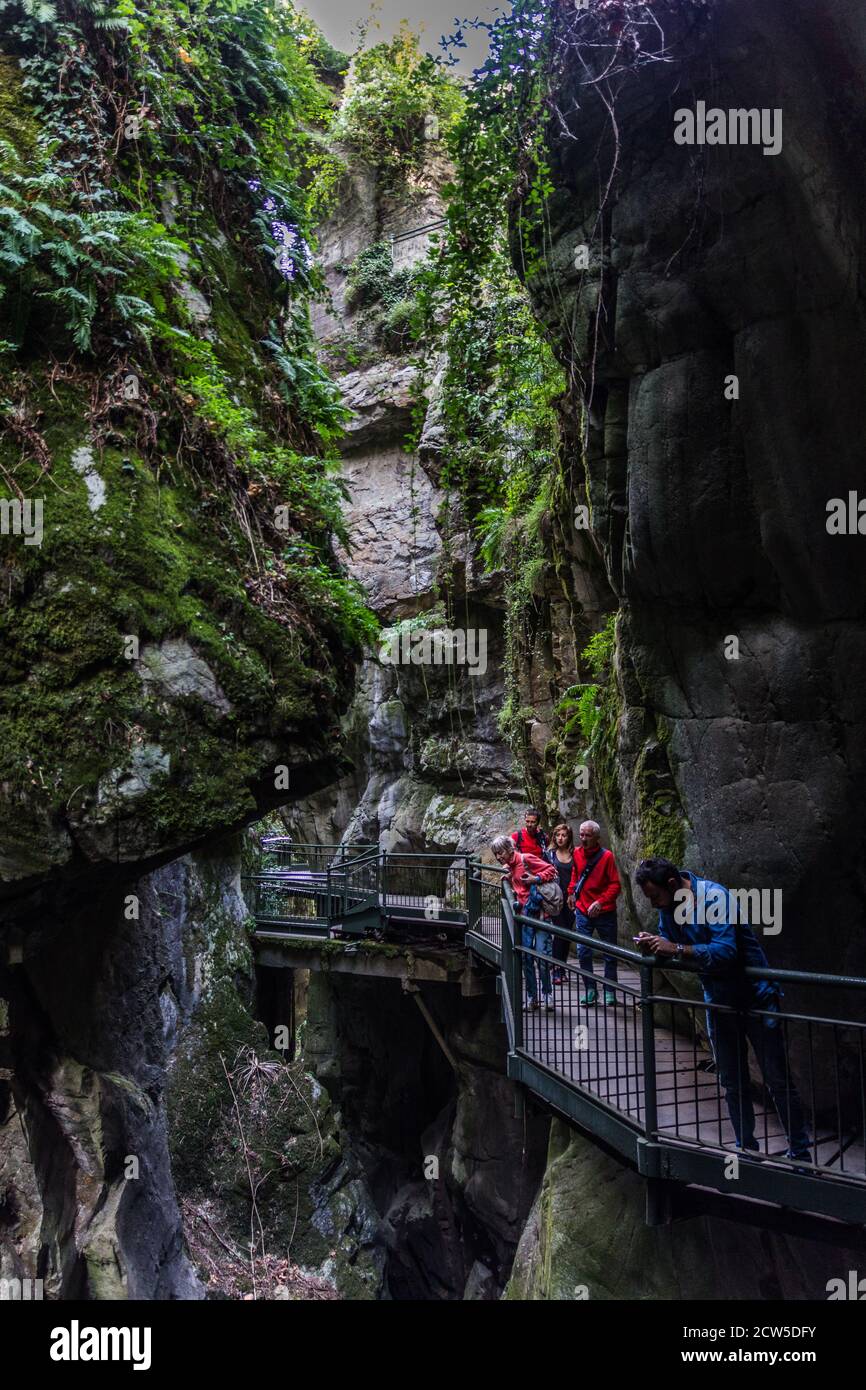 The Bellano Canyon on the Como Lake Stock Photo - Alamy