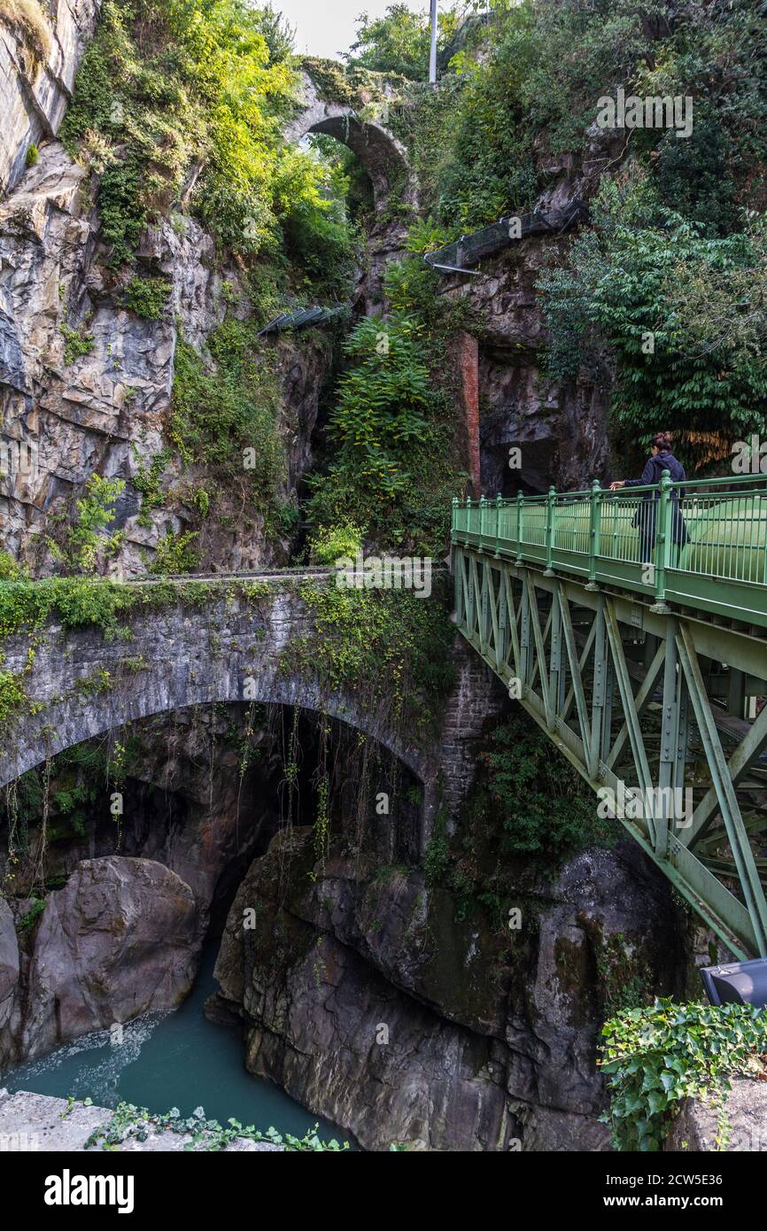 The Bellano Canyon on the Como Lake Stock Photo - Alamy