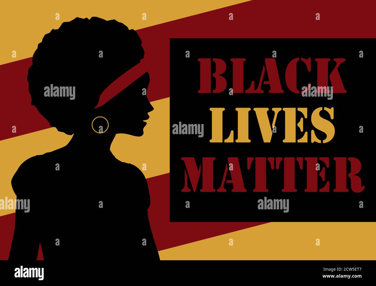 Black Lives Matter concept. Template for background, banner, poster ...