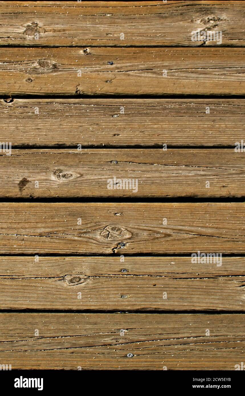 Old sandy wooden board pathway. Wood plank texture Stock Photo - Alamy