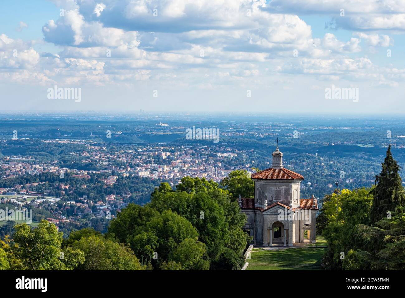 View of the Sacro Monte pilgrimage trail Stock Photo - Alamy