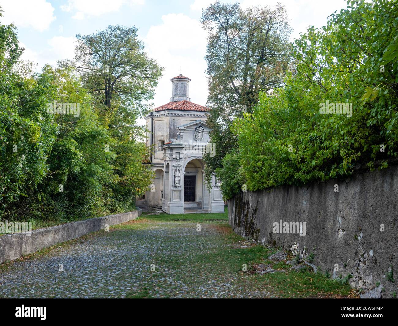 View of the Sacro Monte pilgrimage trail Stock Photo - Alamy
