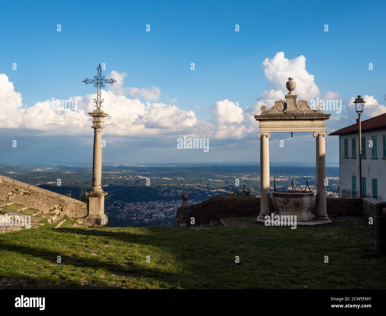 View of the Sacro Monte pilgrimage trail Stock Photo - Alamy