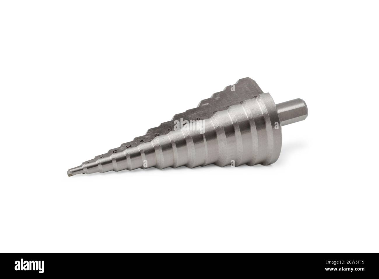 Drill in the shape of a cone for quick drilling on white background ...