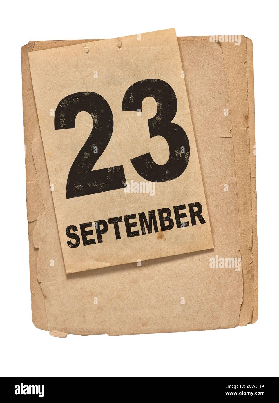 September calendar page hi-res stock photography and images - Alamy