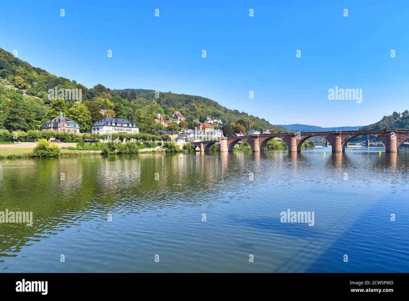 View of bridge called 'Karl Theodor Bridge', also known as the Old ...